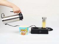 China Portable 12V 24V 800ML Electric Car Kettle Stainless Steel Water Heater for sale