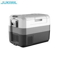 China Matt Black 24V 55L Outdoor Mini Refrigerator for sale