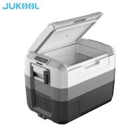 China Matt Black 24V 55L Outdoor Mini Refrigerator for sale