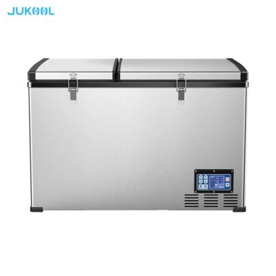 China DC24V Dual Zone 100L Car Mounted Refrigerator for sale