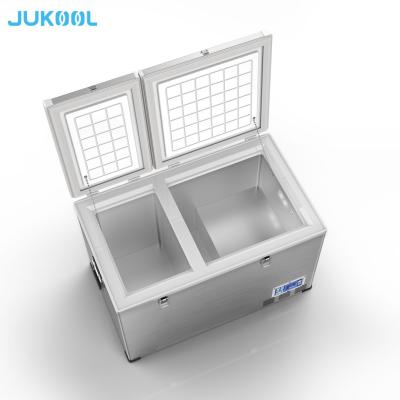 China 125L Dual Zone R134a Car Mounted Refrigerator for sale