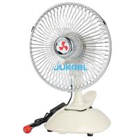 China Oscillating 12V 24V Car Fan 6 Inch Clip On with 360 Degree Swivel for Trucks Boats for sale