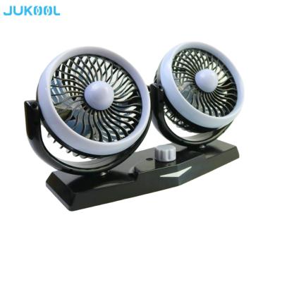 China Twin Head ABS 5 Inch 24V Car Fan for sale