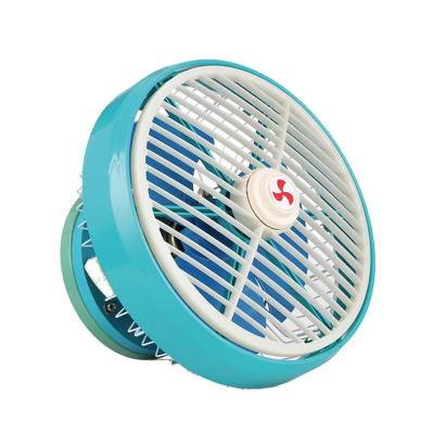 China Blue 8 Inch Oscillating 24V Car Fan for sale