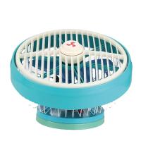 China Blue 8 Inch Oscillating 24V Car Fan for sale