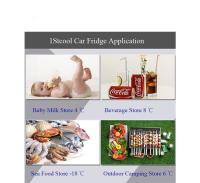China 50L Dual Room Cooling Freezing Car Mounted Refrigerator for sale