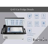 China 60L Compressor Car Freezer AC220V DC12V 24V Portable Refrigerator -20C Dual Zone for sale