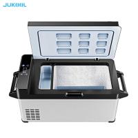 China Compressor Camping 30L DC12V Dual Room Car Mounted Freezer for sale