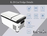 China PAHS Camping 20L Dual Room Low Noise Car Refrigerator for sale