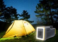 China 1100BTU 24V DC Tent Air Conditioner With LED Light for sale
