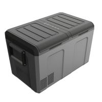 China 55L Dual Zone Car Fridge Freezer 12V 24V Portable Camping Refrigerator with German Compressor for sale