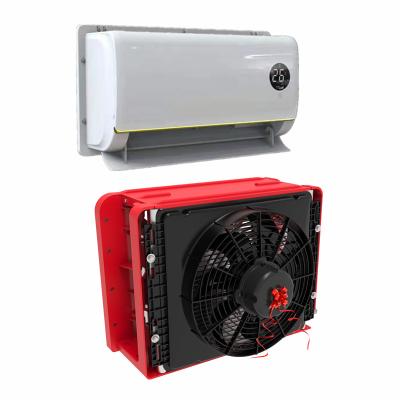 China R134a Mute Split Type Truck Bunk Air Conditioner 600m3/H 24V DC for Crane for sale