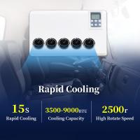 China 12V DC Electric Truck Parking Cooler 2800W LCD Display Heavy Duty Cab Air Conditioner for sale
