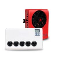 China 12V 24V Battery Powered Truck Cab Parking Air Conditioner 850W 950W Electric Auto AC for sale