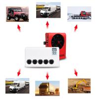 China 12V 24V Battery Powered Truck Cab Parking Air Conditioner 850W 950W Electric Auto AC for sale