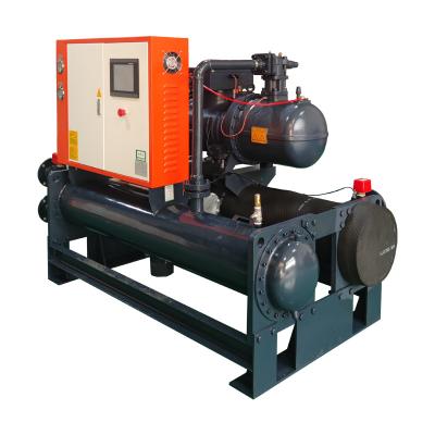 China 160 Ton 210kW Water-Cooled Screw Chiller with 160HP Compressor for Industrial Cooling Applications for sale