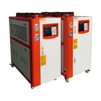 China 3HP Air Cooled Vortex Portable Chiller 9kW Cooling Capacity 380V 50Hz Copper Tube Evaporator for sale