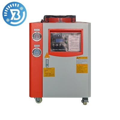 China 2HP Electroplating Air Cooled Water Chiller 6kW Cooling Capacity R410A R404A for sale