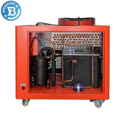 China 1HP Air Cooled Ultrasonic Cleaning Chiller 3KW Electroplating Water Chiller 39L for sale