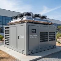 China R-410A Air Cooled Chiller Shell and Tube Condenser 45℃ Max Ambient 5-35°C for sale