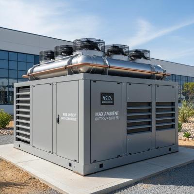 China R-410A Air Cooled Chiller Shell and Tube Condenser 45℃ Max Ambient 5-35°C for sale