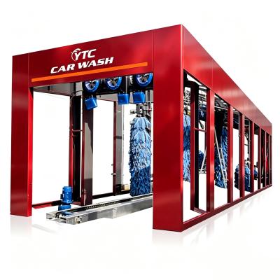 China Stainless Steel Express Car Wash Systems , Fully Automated Car Wash Machine 40KW for sale