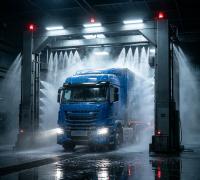 China Pressure Water Jet Commercial Truck Cleaning Machine PLC / Manual Control for sale