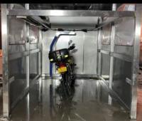 China Fast Wash Cycle Automatic Motorcycle Washing Machine 4 Minute Cleaning High Throughput for sale