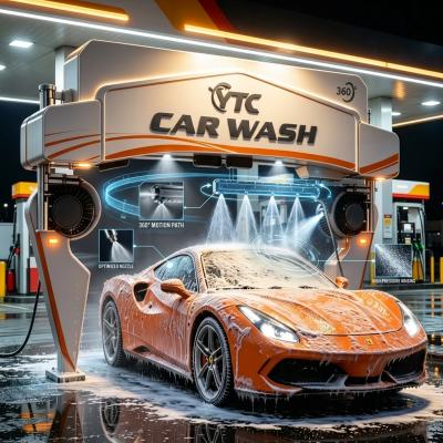 China High Pressure Automatic Touchless Car Wash Machine 24kw Safety Protection for sale