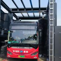 China Fixed Install Heavy Duty Bus Washing Machine 5-10 Buses / Hour For Thorough Bus Exterior Cleaning for sale