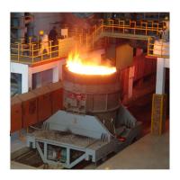 China Steelmaking Electric Arc Furnace 1600-1800℃ 150-400KW Welded Shell for sale