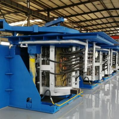 China Aluminium Shell Intermediate Frequency Induction Melting Furnace 600KW 1000HZ for sale