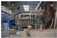 China Welded Steel Steelmaking Electric Arc Furnace 200-300mm Lining 380V 150-400KW for sale
