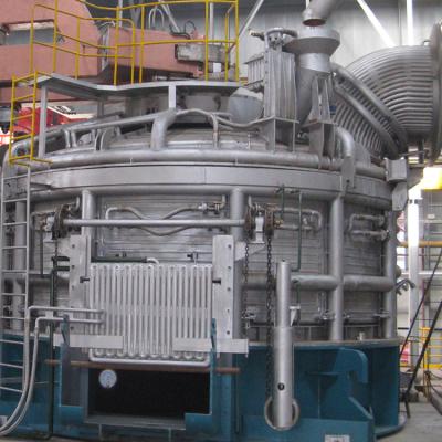 China 5t 6t DC Electric Arc Furnace for Metal Melting Steel Smelting Equipment for sale