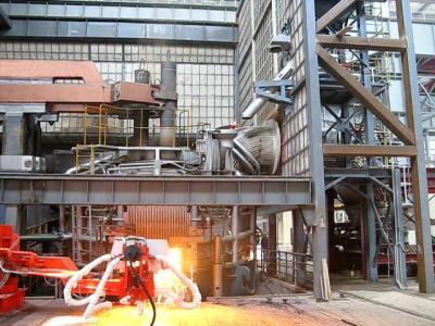 China Automatic Electric Arc Furnace Steelmaking Furnace 380V 150-400KW PLC Control for sale