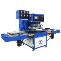 China PP File Folder Cover Welding and Cutting Machine Automatic Paper Plastic Folder Envelope Binding Sealing and Hot Cutting for sale