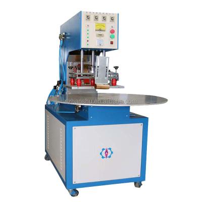 China Manual 3 Stations High Frequency PVC PET Double Blister Paper Printed Card Blister Packing Machine for Plastic Clamshell Sealing for sale