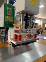 China Wholesale High Frequency Double Head Pedal PVC Coated Fabric Textilene Welding Machine 5KW~15KW New TPU Air Valve Nozzle Sealing for sale
