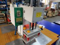 China Wholesale High Frequency Double Head Pedal PVC Coated Fabric Textilene Welding Machine 5KW~15KW New TPU Air Valve Nozzle Sealing for sale