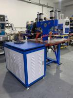 China New Radio Frequency HF Double Heads 2 Stations PVC Membrane Stretch Ceiling Welding Machine for Advertising Banner Boxes Sealing for sale