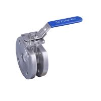 China LN-Q1DFH-Wafer ball valve with direct mounting pad for sale