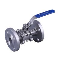 China LN-Q3JFH-3PC flange ball valve 10K for sale