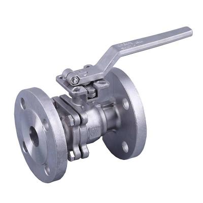 China LN-Q2JFH-2PC flange ball valve with direct mounting pad 10K for sale
