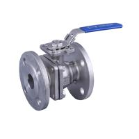 China KN-Q2DFH-2PC flange ball valve with direct mounting pad PN16 for sale