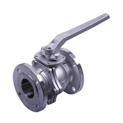 China LN-Q2A2FL1-2PC flange ball valve with mounting pad for sale