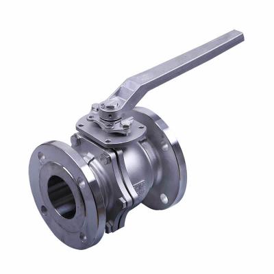 China LN-Q2AFL3-2PC flange ball valve with mounting pad 300LBS for sale