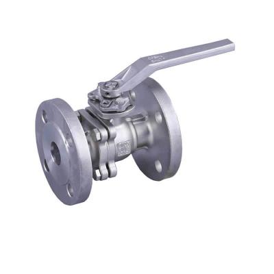China LN-Q2AFL1-2PC flange ball valve with low mounting pad 150LBS for sale