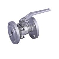 China LN-Q2DFL-2PC flange ball valve with low mounting pad PN16/PN40 for sale