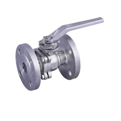 China LN-Q2DFL-2PC flange ball valve with low mounting pad PN16/PN40 for sale