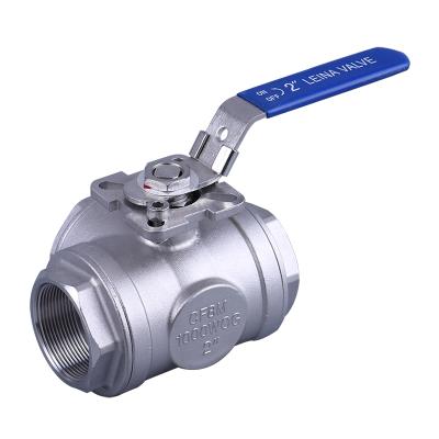 China LN-Q3WTH-3 way ball valve with mounting pad 1000PSI for sale